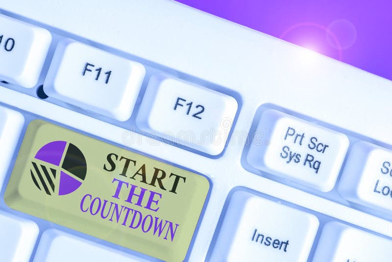 Conceptual Hand Writing Showing Start the Countdown. Business Photo ...