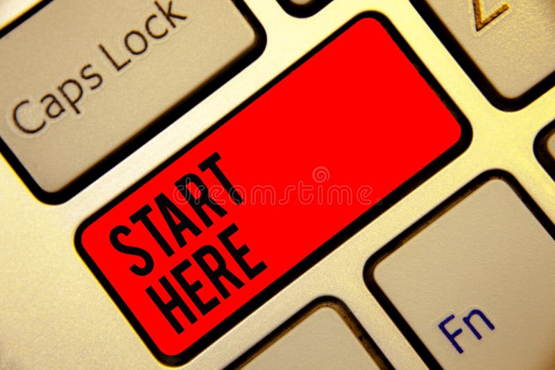 Conceptual Hand Writing Showing Start Here. Business Photo Text Telling ... Conceptual Hand Writing Showing Start Here. Business Photo Text Telling ...