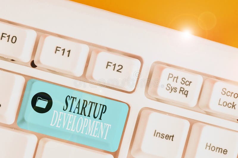 Conceptual Hand Writing Showing Startup Development. Business Photo ...