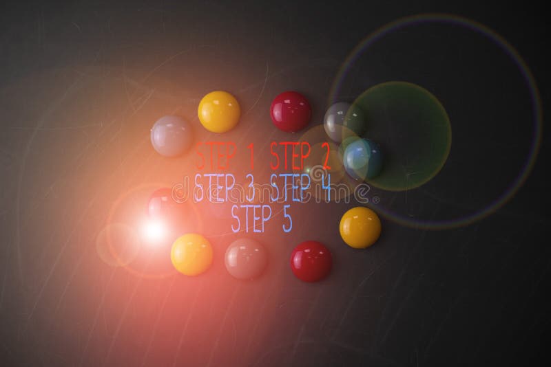 Conceptual Hand Writing Showing Step 1, 2, 3, 4 and 5. Business Photo ...