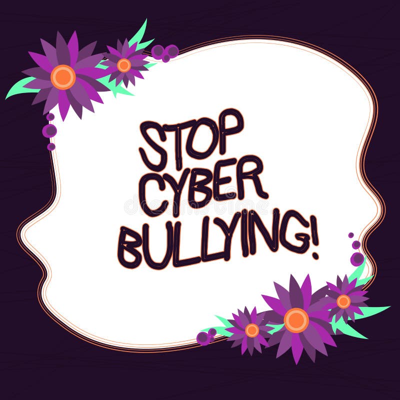 Conceptual Hand Writing Showing Stop Cyber Bullying. Business Photo ... Conceptual Hand Writing Showing Stop Cyber Bullying. Business Photo ...