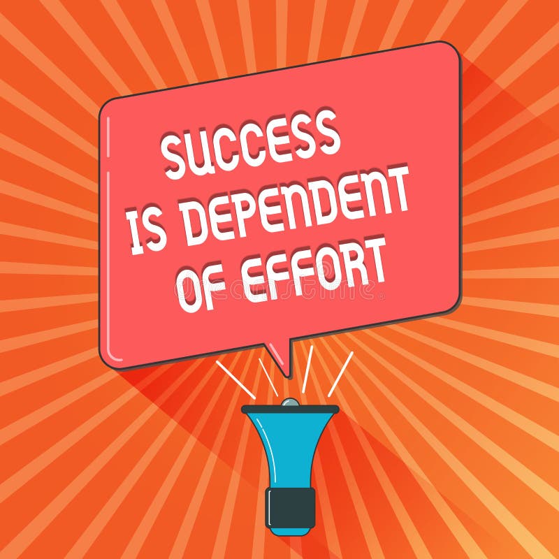 Conceptual Hand Writing Showing Success is Dependent of Effort ... Conceptual Hand Writing Showing Success is Dependent of Effort ...