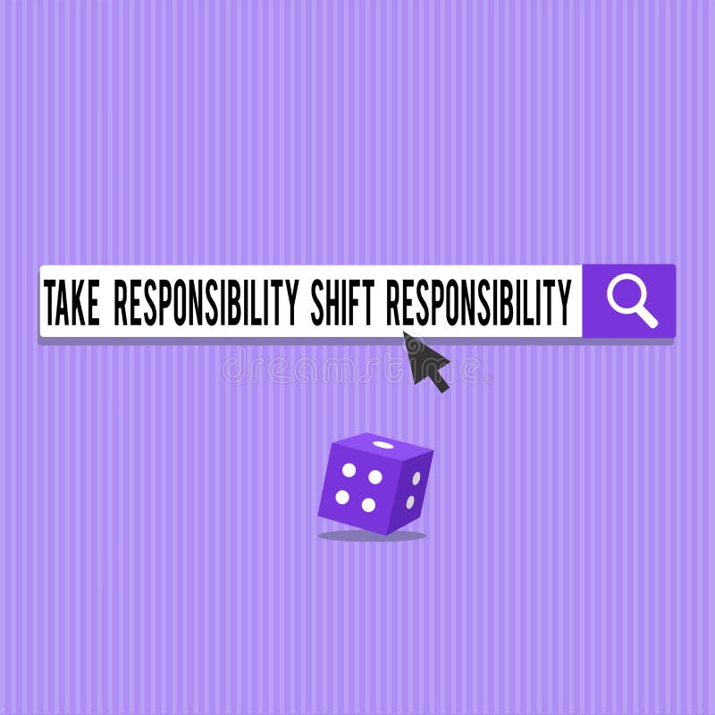 Conceptual Hand Writing Showing Take Responsibility Shift ... Conceptual Hand Writing Showing Take Responsibility Shift ...