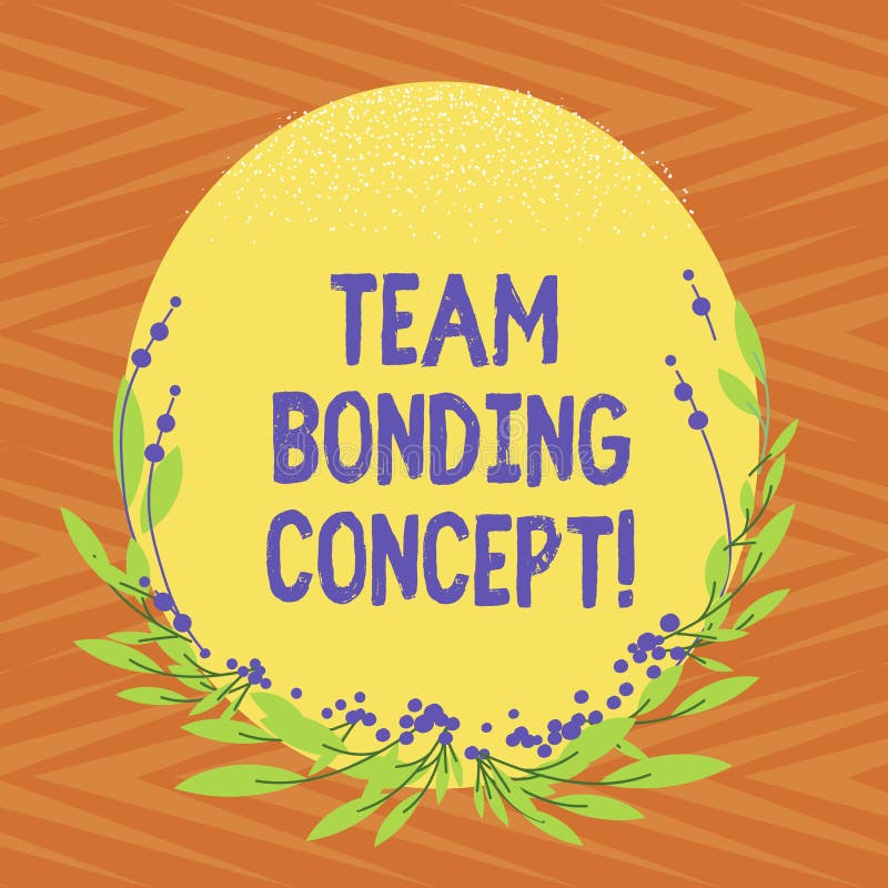 Conceptual Hand Writing Showing Team Bonding Concept. Business Photo ...