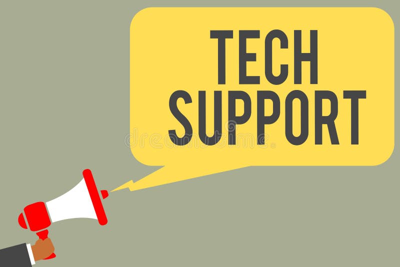 Conceptual Hand Writing Showing Tech Support. Business Photo Text ...