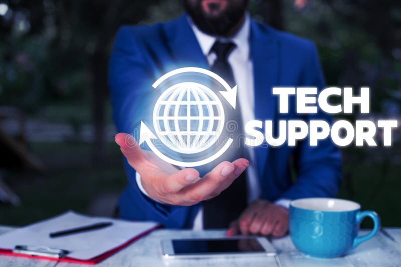 Conceptual Hand Writing Showing Tech Support. Business Photo Text ...