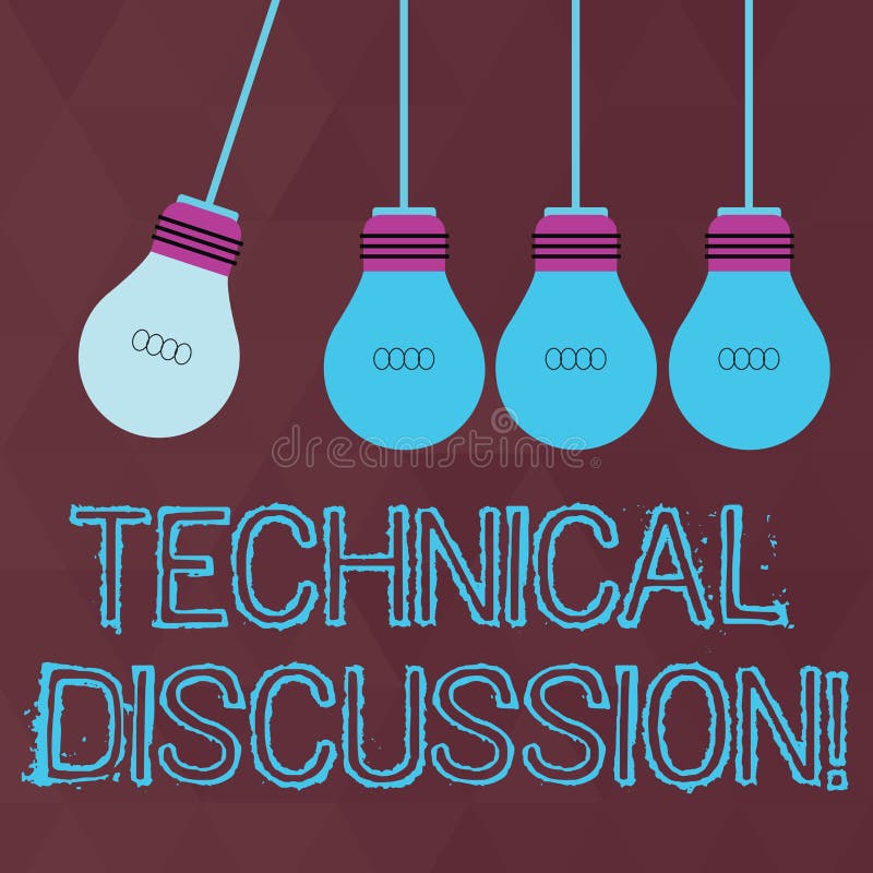 Conceptual Hand Writing Showing Technical Discussion. Business Photo ...