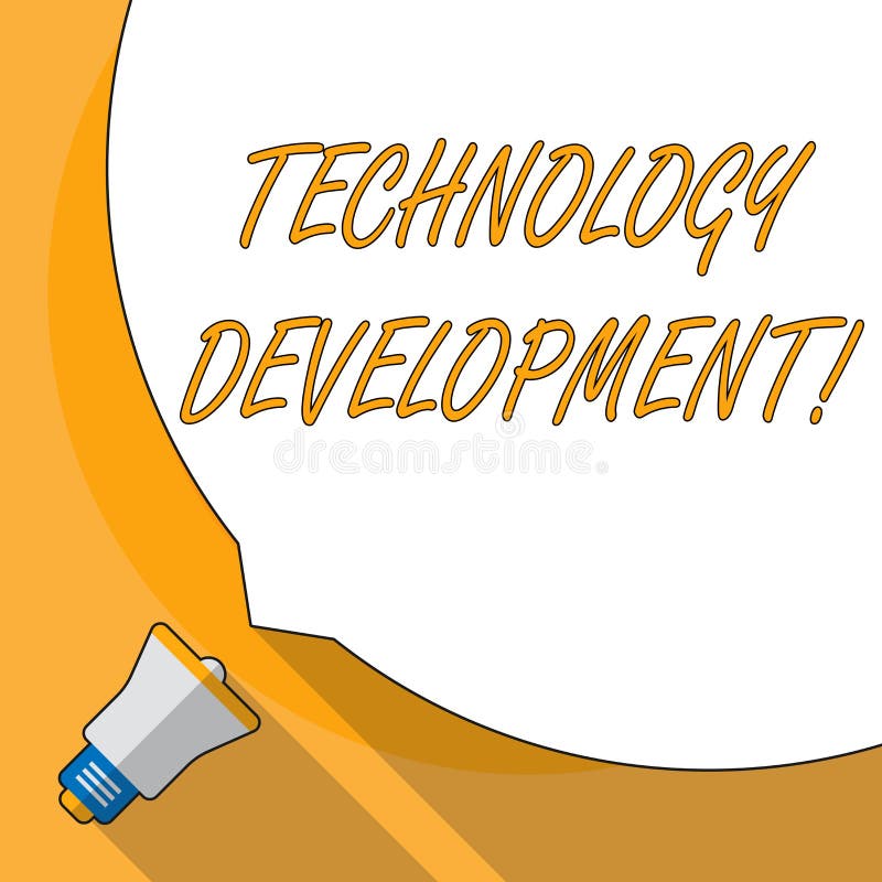 Conceptual Hand Writing Showing Technology Development. Business Photo ...