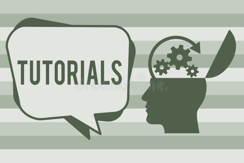 Conceptual Hand Writing Showing Tutorials. Business Photo Text Period ...