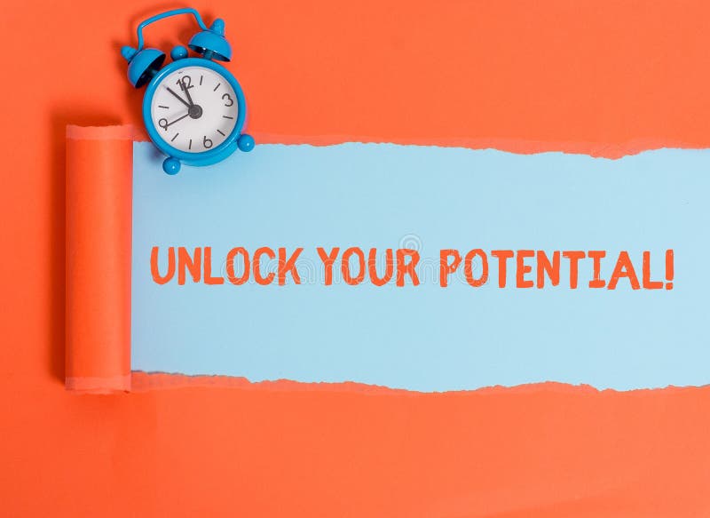 Conceptual Hand Writing Showing Unlock Your Potential. Business Photo ...