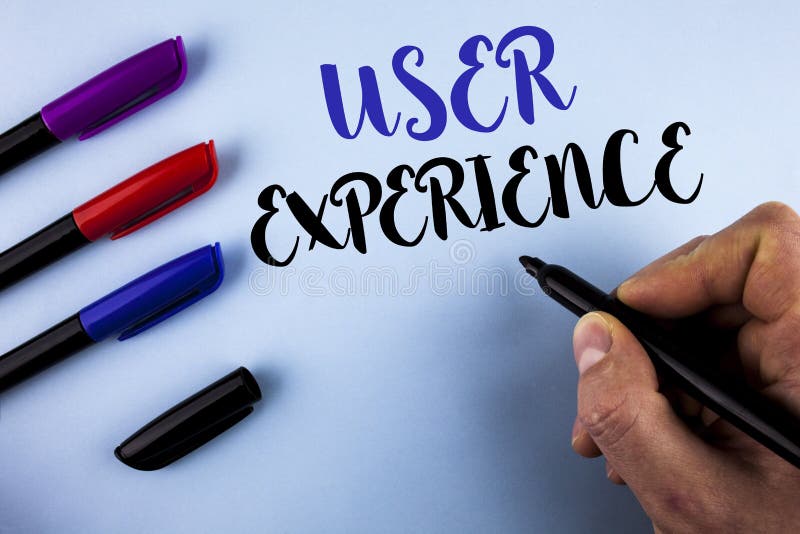 Conceptual Hand Writing Showing User Experience. Business Photo Text ...