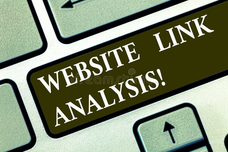 Conceptual Hand Writing Showing Website Link Analysis. Business Photo ...