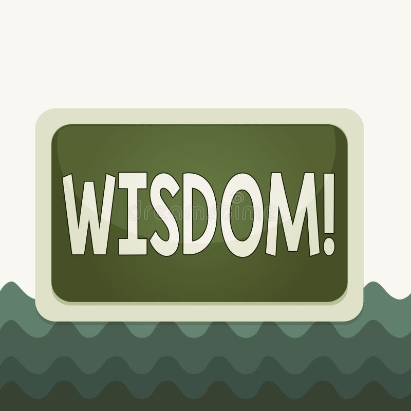 Conceptual Hand Writing Showing Wisdom. Business Photo Showcasing ...