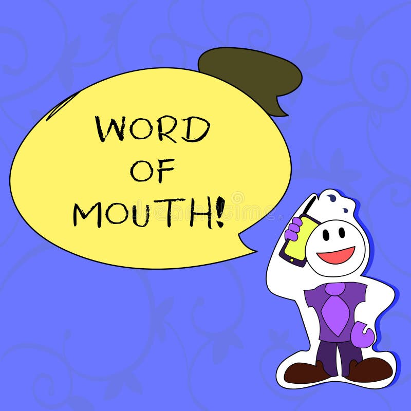 Conceptual Hand Writing Showing Word of Mouth. Business Photo ... Conceptual Hand Writing Showing Word of Mouth. Business Photo ...