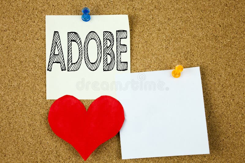 Conceptual Hand Writing Text Caption Inspiration Showing ADOBE Concept ...