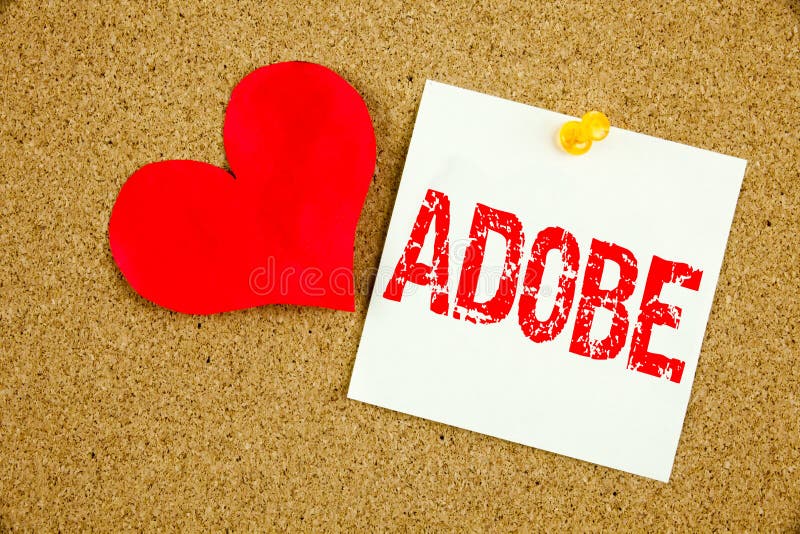Conceptual Hand Writing Text Caption Inspiration Showing ADOBE Concept ...