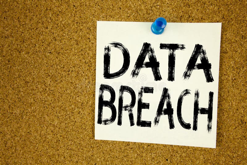 Conceptual Hand Writing Text Caption Inspiration Showing Data Breach ...