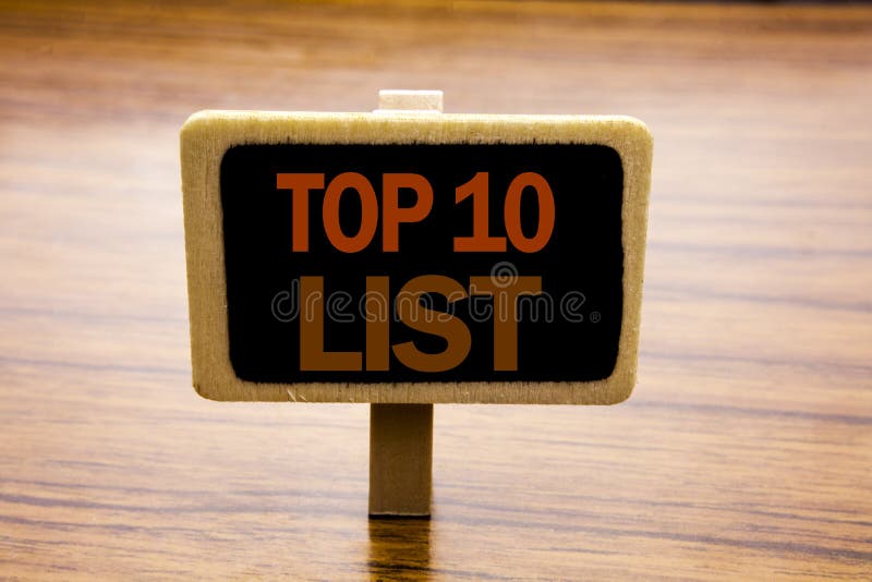 Conceptual Hand Writing Text Caption Inspiration Showing Top 10 Ten ... Conceptual Hand Writing Text Caption Inspiration Showing Top 10 Ten ...