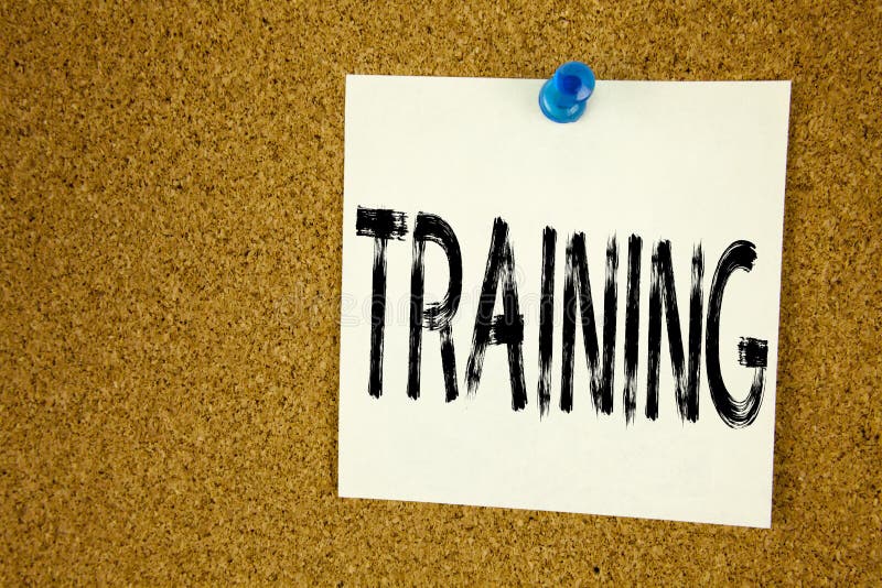 Conceptual Hand Writing Text Caption Inspiration Showing Training ...