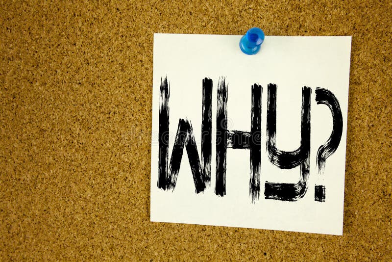 Conceptual Hand Writing Text Caption Inspiration Showing Why Question ...