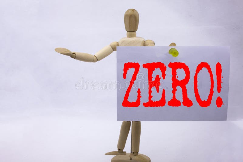 Conceptual Hand Writing Text Caption Inspiration Showing Zero Business ...