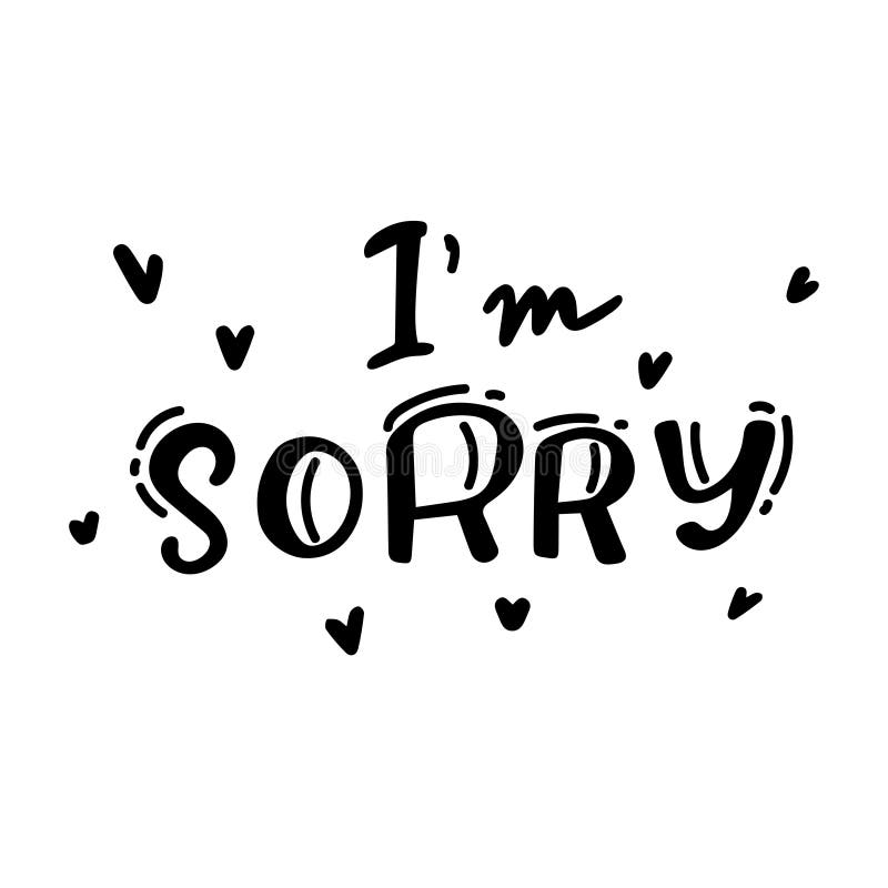 Im Sorry Stock Illustrations – 90 Im Sorry Stock Illustrations, Vectors ...