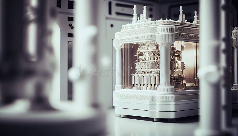 Conceptual High Tech Power Plant Thermonuclear or Nuclear Reactor ...