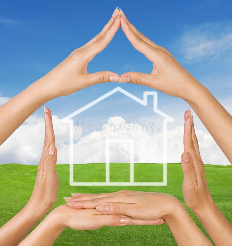 Conceptual Symbol Home stock photo. Image of figure, green - 9170634