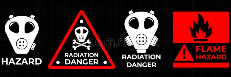 Conceptual HUD Danger Zone Layout Featuring Red Warning Frames Stock ...