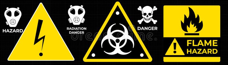 Conceptual HUD Danger Zone Layout Featuring Red Warning Frames Stock ...