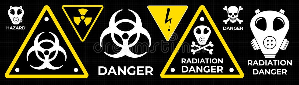 Conceptual HUD Danger Zone Layout Featuring Red Warning Frames Stock ...