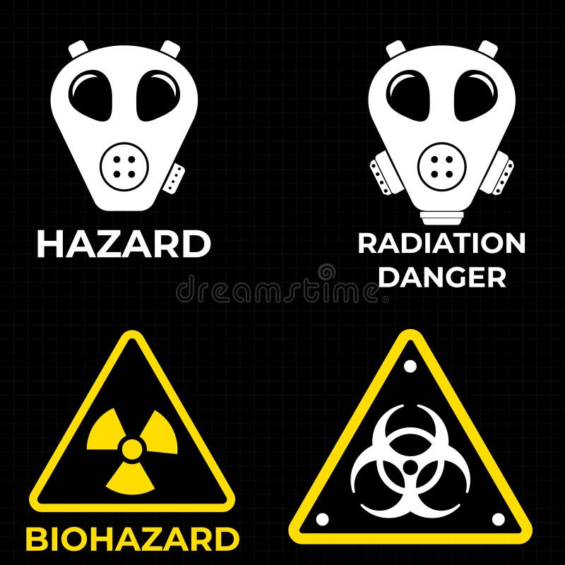 Conceptual HUD Danger Zone Layout Featuring Red Warning Frames Stock ...