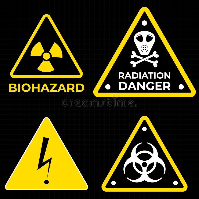 Conceptual HUD Danger Zone Layout Featuring Red Warning Frames Stock ...