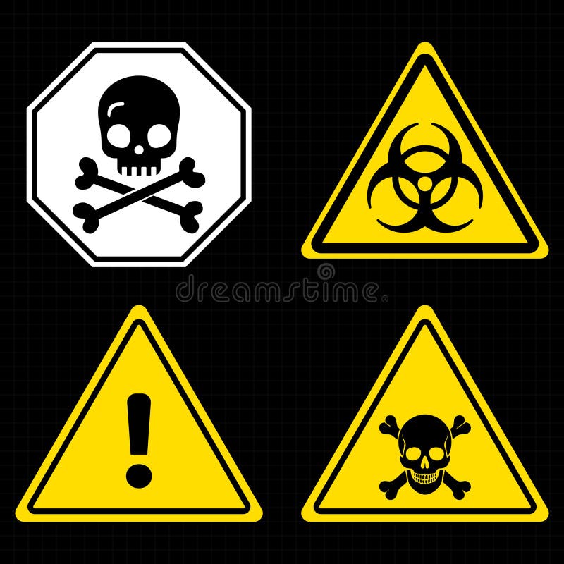 Conceptual HUD Danger Zone Layout Featuring Red Warning Frames Stock ...