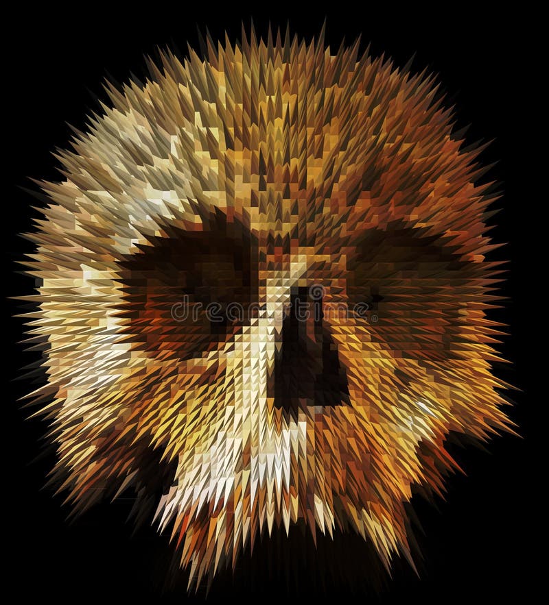 Conceptual human skull stock illustration. Illustration of creation ...