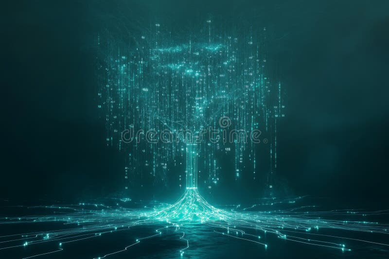 Conceptual Illustration of Big Data Network in a Digital Tree Structure ...