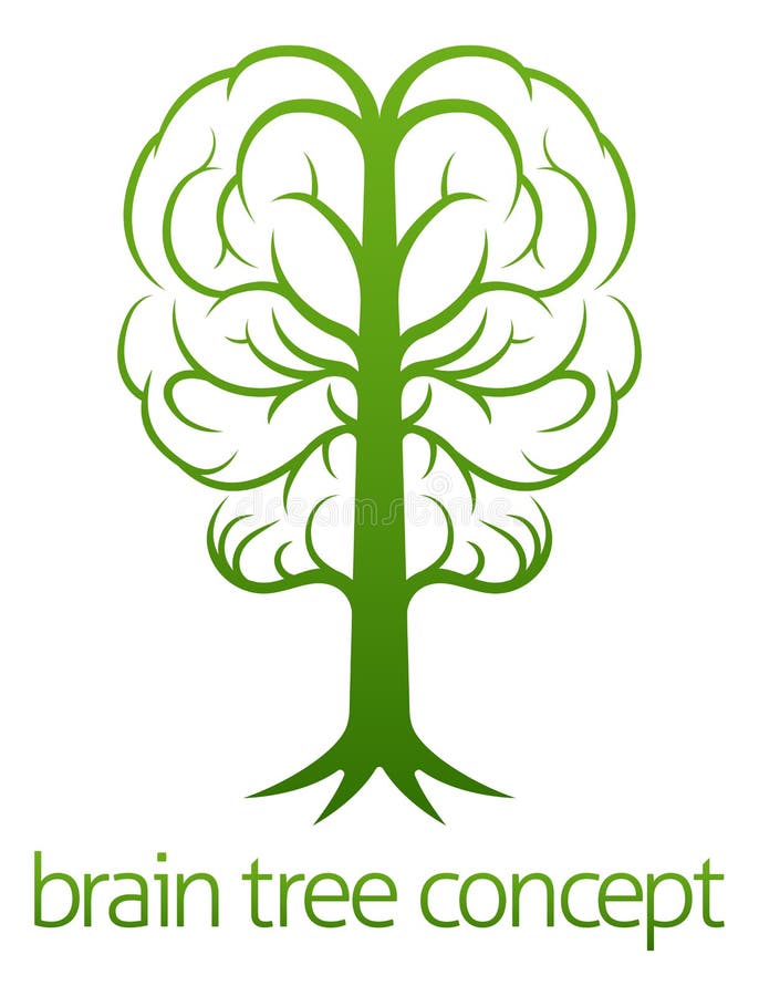 Tree brain stock vector. Illustration of innovation, icon - 33121546