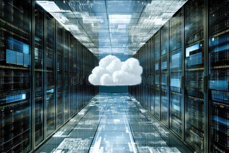 Conceptual Illustration of the Future Internet with Cloud Technology ...