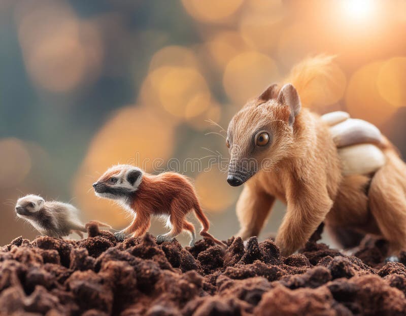 Conceptual Illustration of Evolution Theory and Development Stock ...