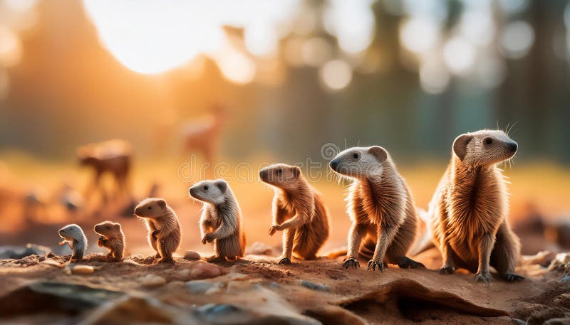 Conceptual Illustration of Evolution Theory and Development Stock ...