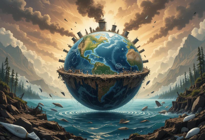 Save Our Earth. Damage Emphasizes Humanitys Greed and the Global Impact ...