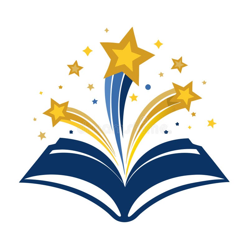 Open Book with Stars: Education, Knowledge, and Learning Concept ...