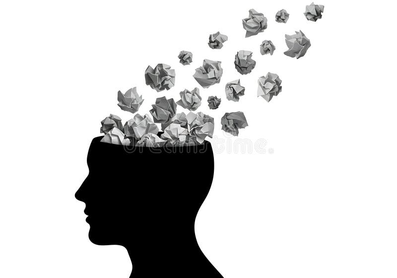 Conceptual Illustration: Overflowing Mind, Ideas, Thoughts, Creativity ...