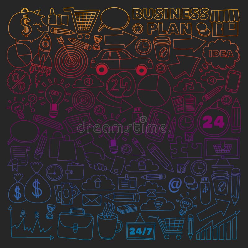 Business and Management Background. Pattern with Finance Icons ...