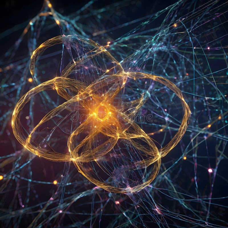 A Conceptual Illustration of Quantum Entanglement Stock Illustration ...