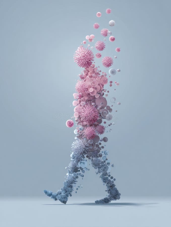 Conceptual Illustration Shows an Overworked Immune System Depicted ...