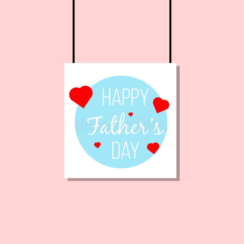 Conceptual Illustration of a Sign with Happy Father S Day Writing Stock ...