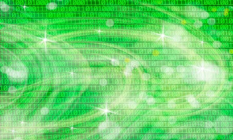 Background Image of Abstract Lights and Binary Codes. Stock ...