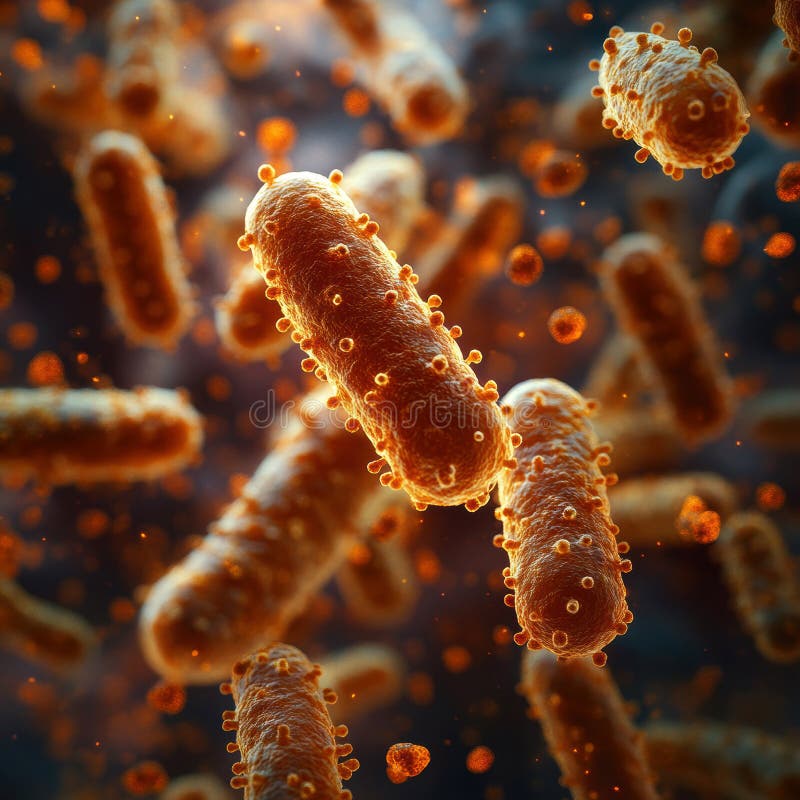 Conceptual Image of Airborne Bacteria or Virus Particles, Possibly ...
