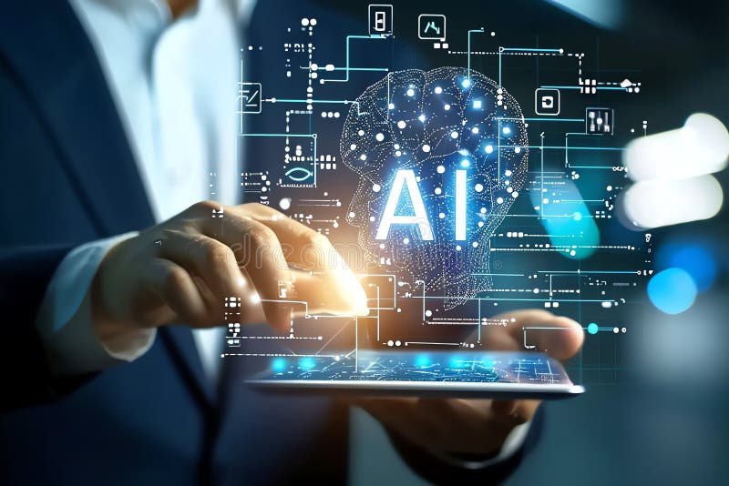 Conceptual Image of Artificial Intelligence, AI Generated Stock ...